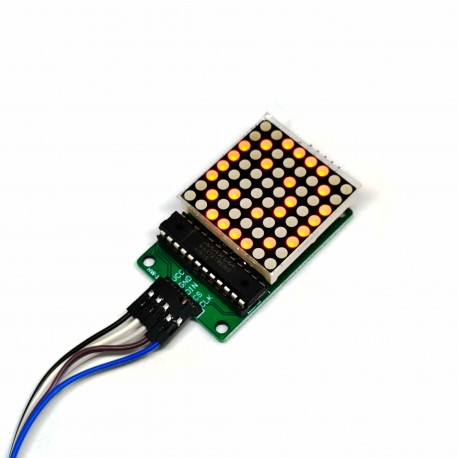 MAX7219 LED Dot Matrix Module 8x8 for Arduino - Digiware Store